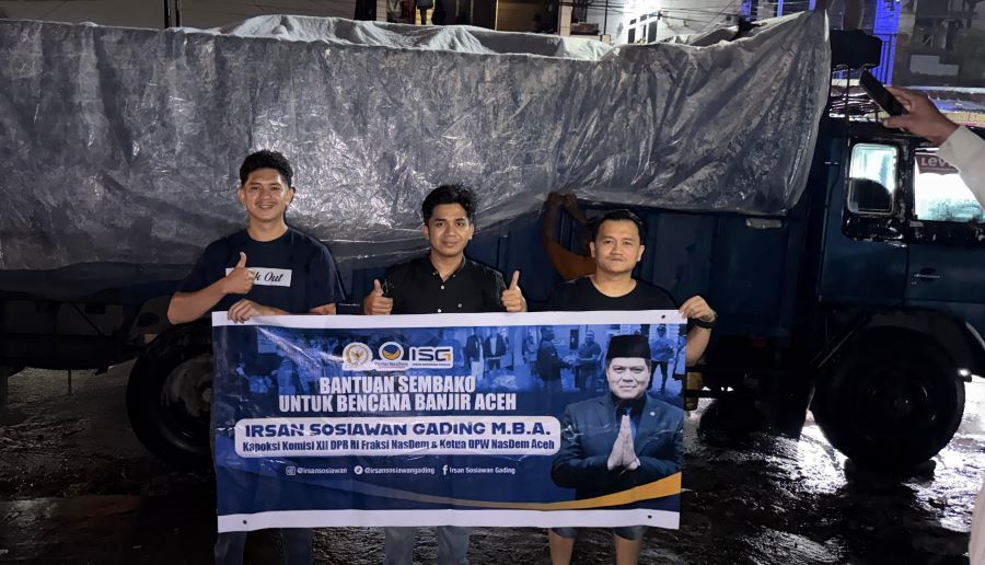 Irsan Gading Salurkan 10 Ton Sembako untuk Aceh Tamiang dan Langsa